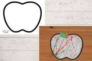 Marble Painting for Preschoolers (An Apple Craft)