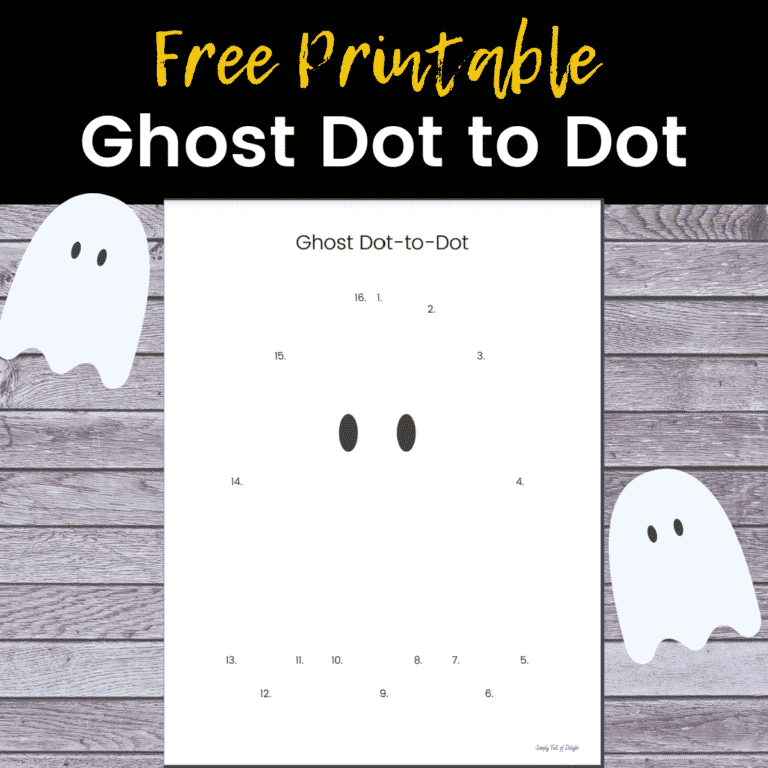 Free Halloween Dot to Dot Printables (Instant Download!)