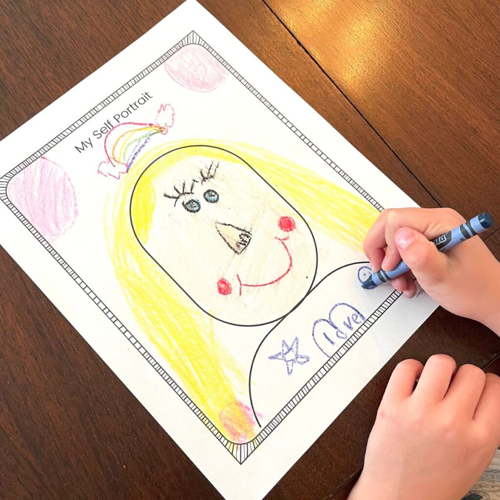 All About Me Self Portrait Free Printable Simply Full Of Delight