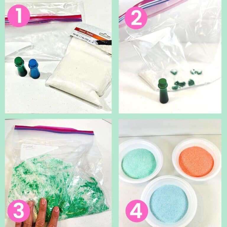 How to make Colored Sand for Sand Art - Simply Full of Delight