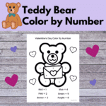 Valentine Color By Number Worksheets (Free Printable!)