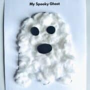 Easy Cotton Ball Ghost Craft for Kids (Free Template) - Simply Full of ...