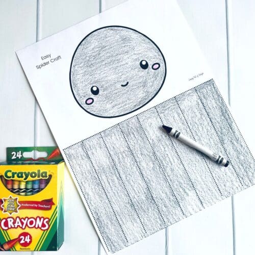 Easy Printable Spider Craft For Preschool (Free!) - Simply Full of Delight