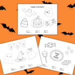 Free Halloween Color by Number Printables For Kids - Simply Full of Delight