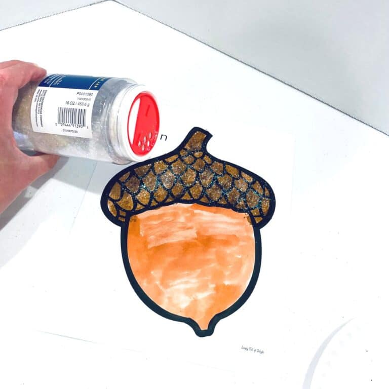 Easy Printable Acorn Craft for Kids (Free Template!) - Simply Full of ...