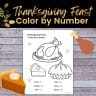 Color by Number Thanksgiving Coloring Pages (Free!) - Simply Full of ...