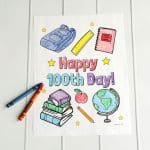 Free Printable 100th Day of School Coloring Pages - Simply Full of Delight