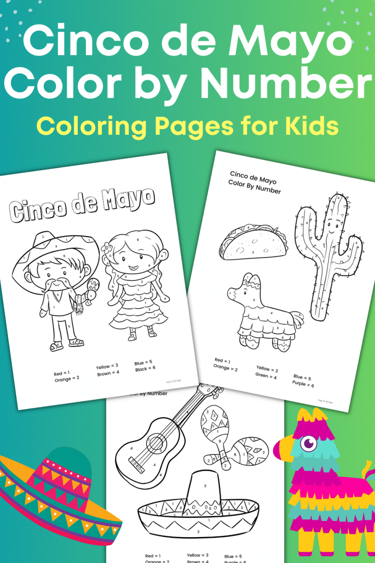 Free Printable Cinco de Mayo Color by Number Pages - Simply Full of Delight