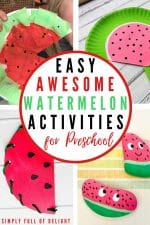 21 Easy Watermelon Crafts & Activities for Preschool - Simply Full of ...