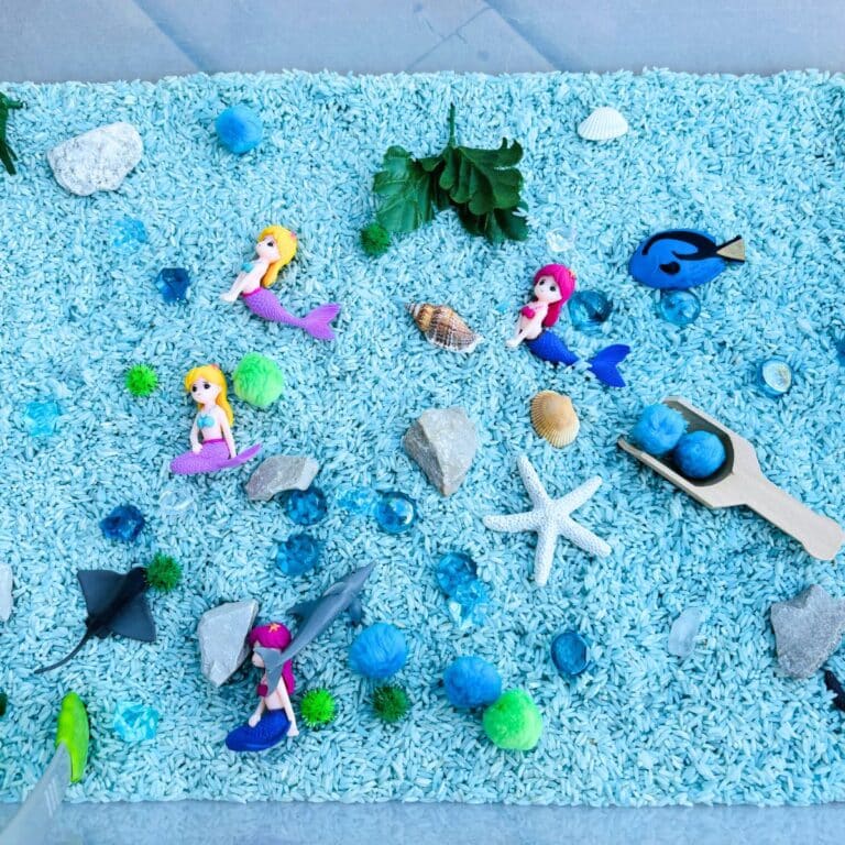 Adorable Mermaid Sensory Bin for Kids - Simply Full of Delight