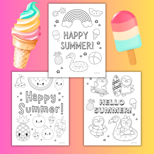 137 Cute Coloring Pages for Kids (Free Printables!)