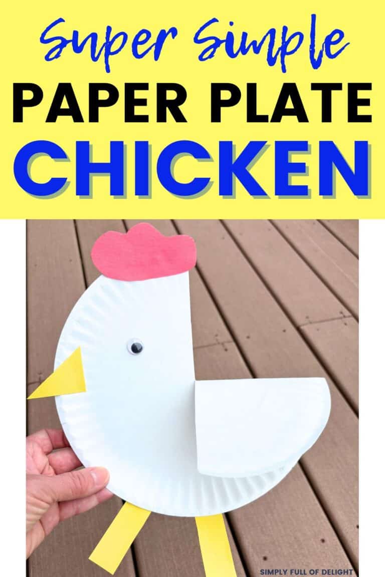 Easy Paper Plate Chicken Craft for Preschoolers - Simply Full of Delight