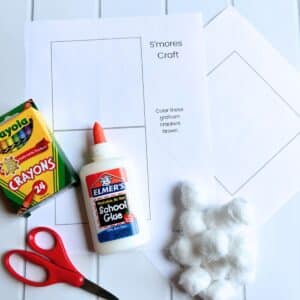 Easy Paper S'mores Craft (with Free Printable!) - Simply Full of Delight