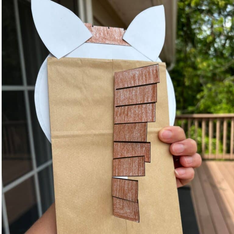 Horse Paper Bag Puppet for Kids (Free Printable!) - Simply Full of Delight