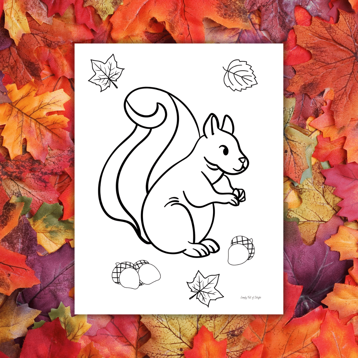 Free Printable Squirrel Coloring Pages for Kids - Simply Full of Delight
