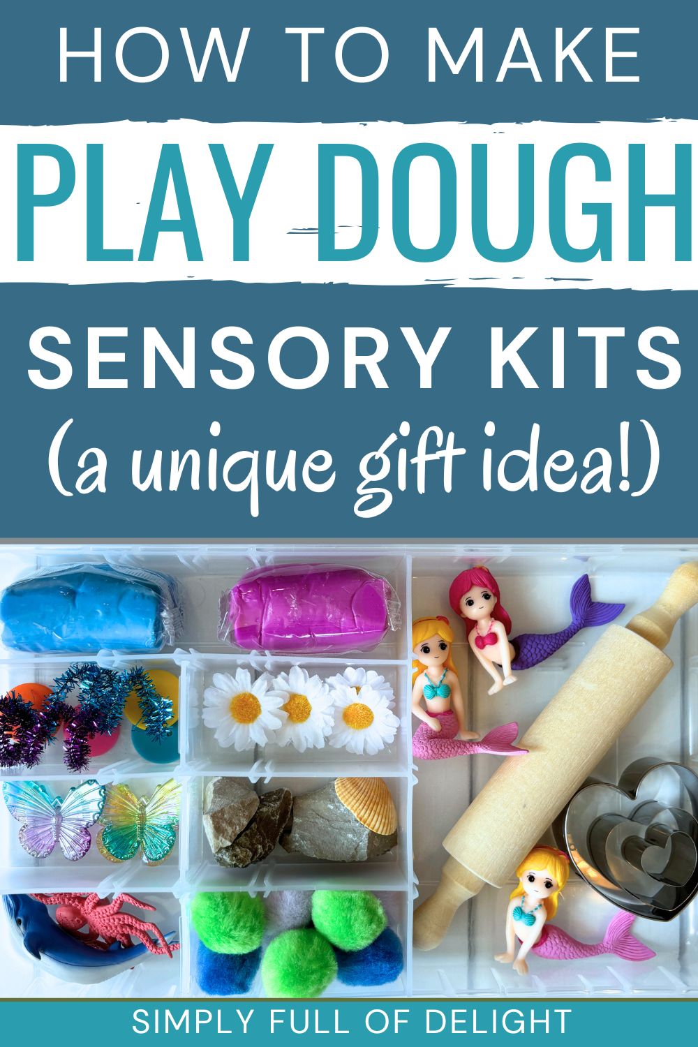 How to Make an Easy DIY Playdough Kit for Kids - Simply Full of Delight
