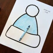 Preschool Easy Winter Hat Craft (Free Printable) - Simply Full of Delight
