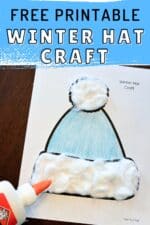Preschool Easy Winter Hat Craft (Free Printable) - Simply Full of Delight