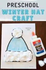 Preschool Easy Winter Hat Craft (Free Printable) - Simply Full of Delight