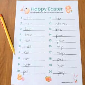 How Many Words Can You Make from Happy Easter (Free!) - Simply Full of ...