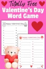 How Many Words Can You Make From Happy Valentine's Day - Simply Full of ...