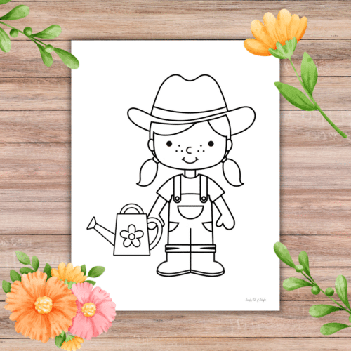 Cute Gardening Coloring Pages (Free Printables!) - Simply Full of Delight