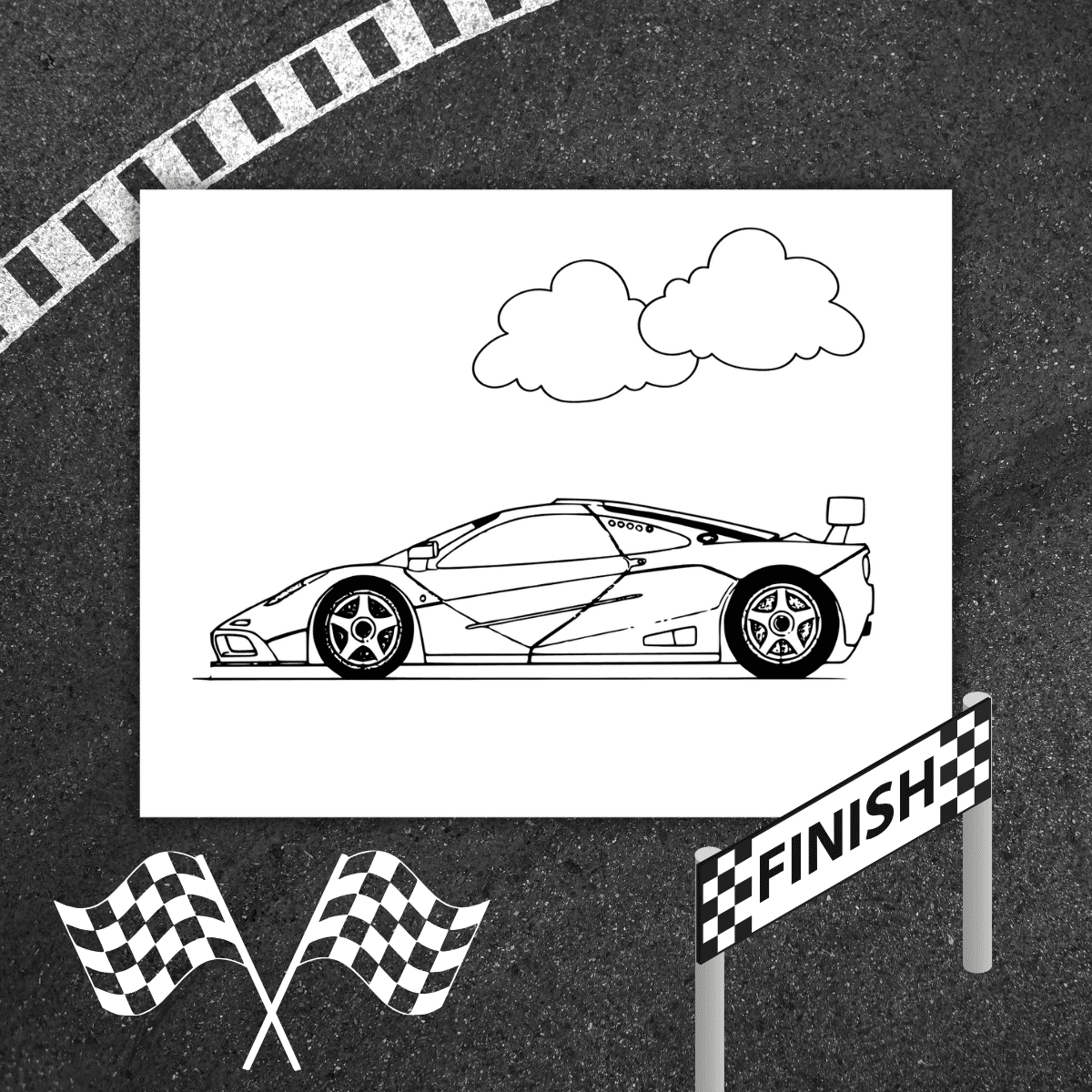 Free Printable Car Coloring Pages for Kids - Simply Full of Delight