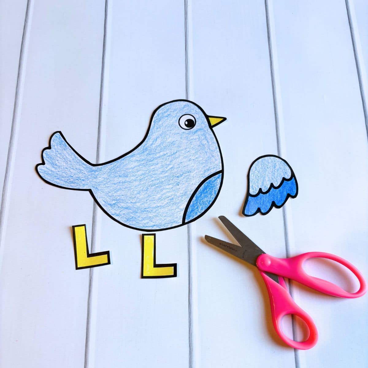 Easy Paper Bird Craft for Preschool - Free Printable - Simply Full of ...