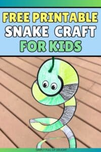 Printable Snake Craft for Kids (Free Template!) - Simply Full of Delight