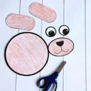Easy Dog Paper Bag Puppet (Free Printable Template!) - Simply Full of ...