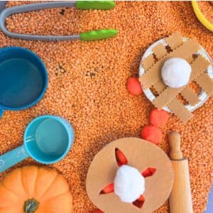 Pumpkin Pie Sensory Bin for Preschool (Easy and Fun!) - Simply Full of ...