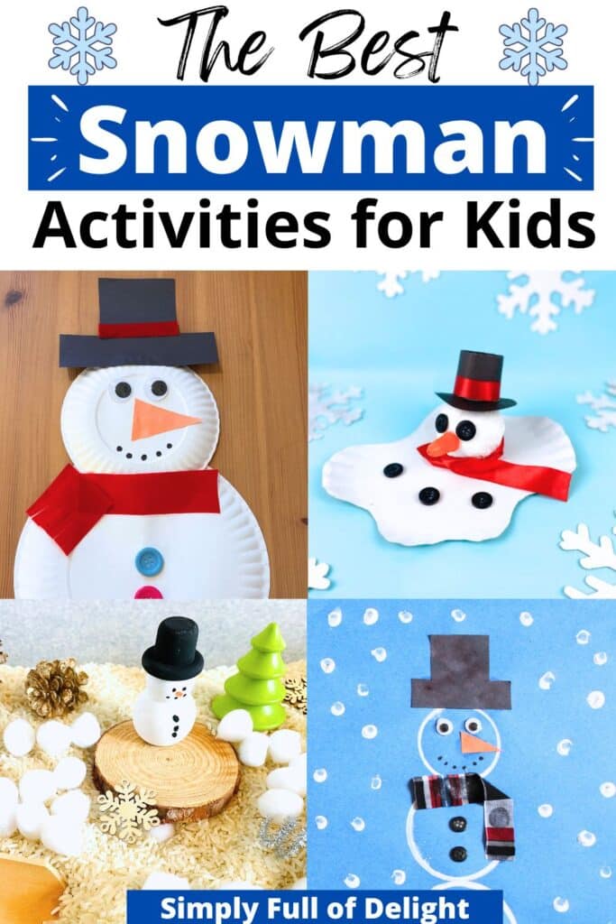 Snowman Crafts and Activities for Kids - Simply Full of Delight