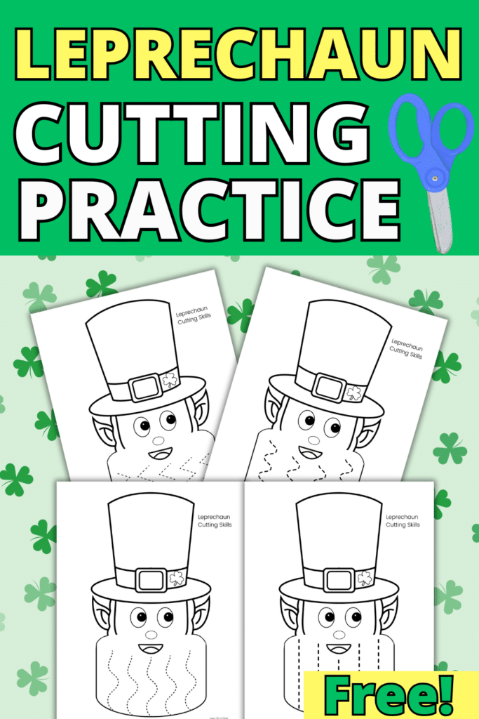 Leprechaun Cutting Skills Worksheets for St. Patrick's Day - Simply ...