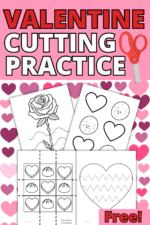 Valentine Cutting Skills Worksheets (Free Printable!) - Simply Full of ...