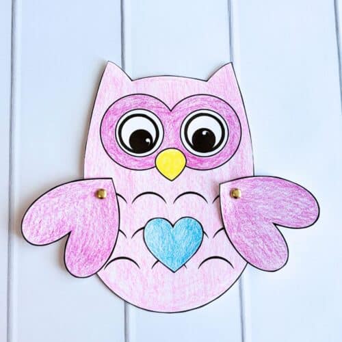 Easy Valentine Owl Craft for Kids (Free Printable!) - Simply Full of ...