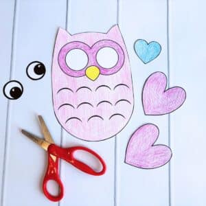 Easy Valentine Owl Craft for Kids (Free Printable!) - Simply Full of ...