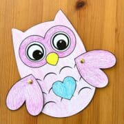 Easy Valentine Owl Craft for Kids (Free Printable!) - Simply Full of ...