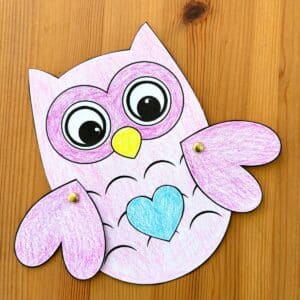 Easy Valentine Owl Craft for Kids (Free Printable!) - Simply Full of ...
