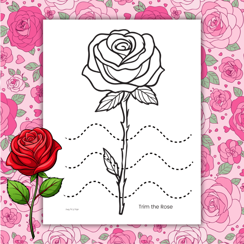 Valentine Cutting Skills Worksheets (Free Printable!) - Simply Full of ...