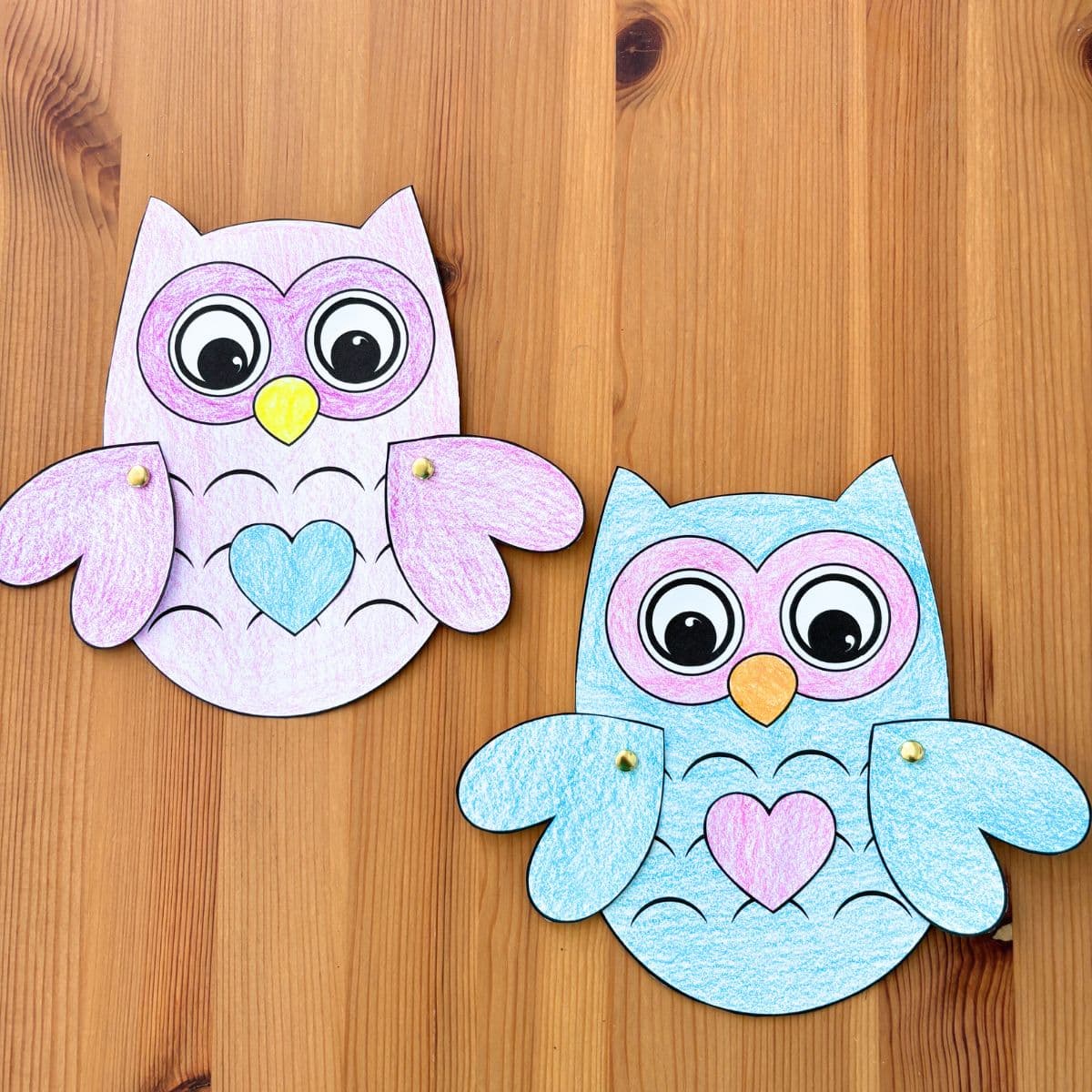 Easy Valentine Owl Craft for Kids (Free Printable!) - Simply Full of ...