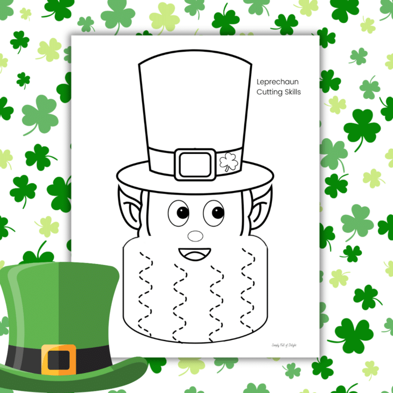 Leprechaun Cutting Skills Worksheets for St. Patrick's Day - Simply ...