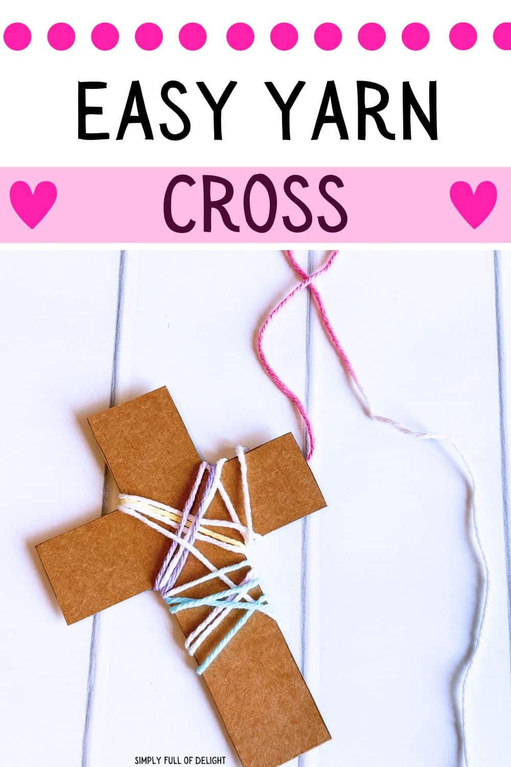 Easter Cross Craft for Preschoolers (Free template) - Simply Full of ...