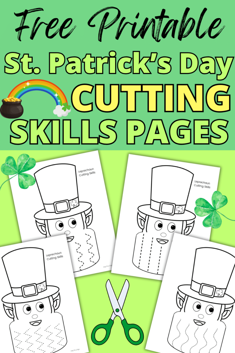 Leprechaun Cutting Skills Worksheets for St. Patrick's Day - Simply ...