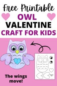 Easy Valentine Owl Craft for Kids (Free Printable!) - Simply Full of ...