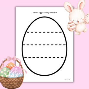 Easter Cutting Skills Worksheets (Free Printable!) - Simply Full of Delight