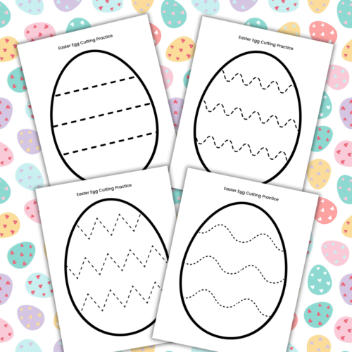 Easter Cutting Skills Worksheets (Free Printable!) - Simply Full of Delight
