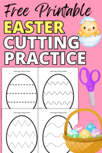 Easter Cutting Skills Worksheets (Free Printable!) - Simply Full of Delight