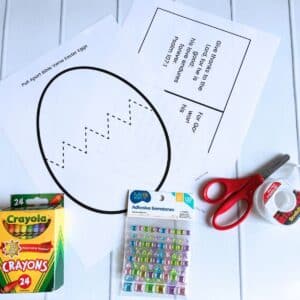 Bible Verse Easter Egg Craft for Kids - Free Printable - Simply Full of ...