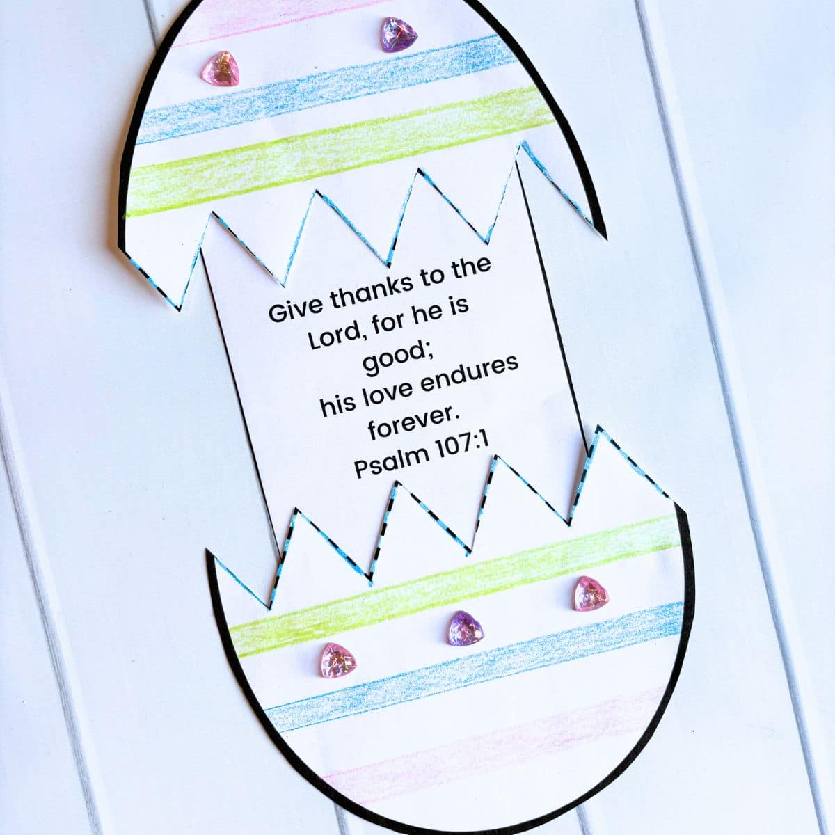 Bible Verse Easter Egg Craft for Kids - Free Printable - Simply Full of ...