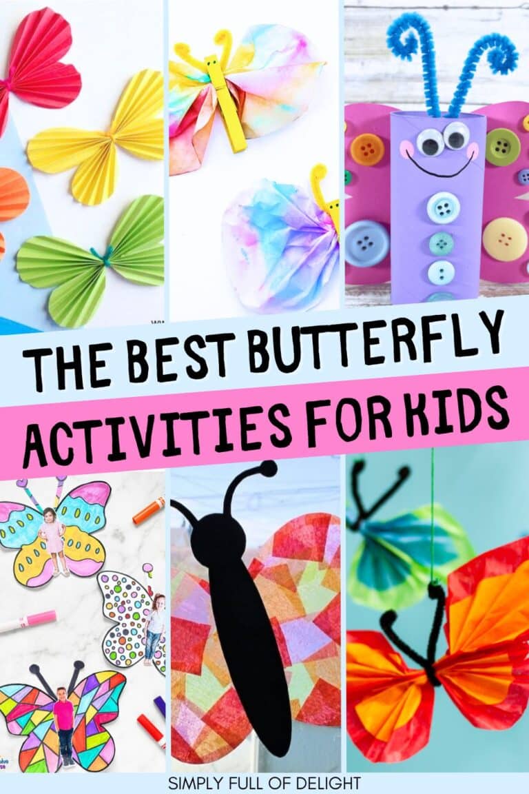 25 Cute Butterfly Activities for Preschool (Easy Ideas!) - Simply Full ...